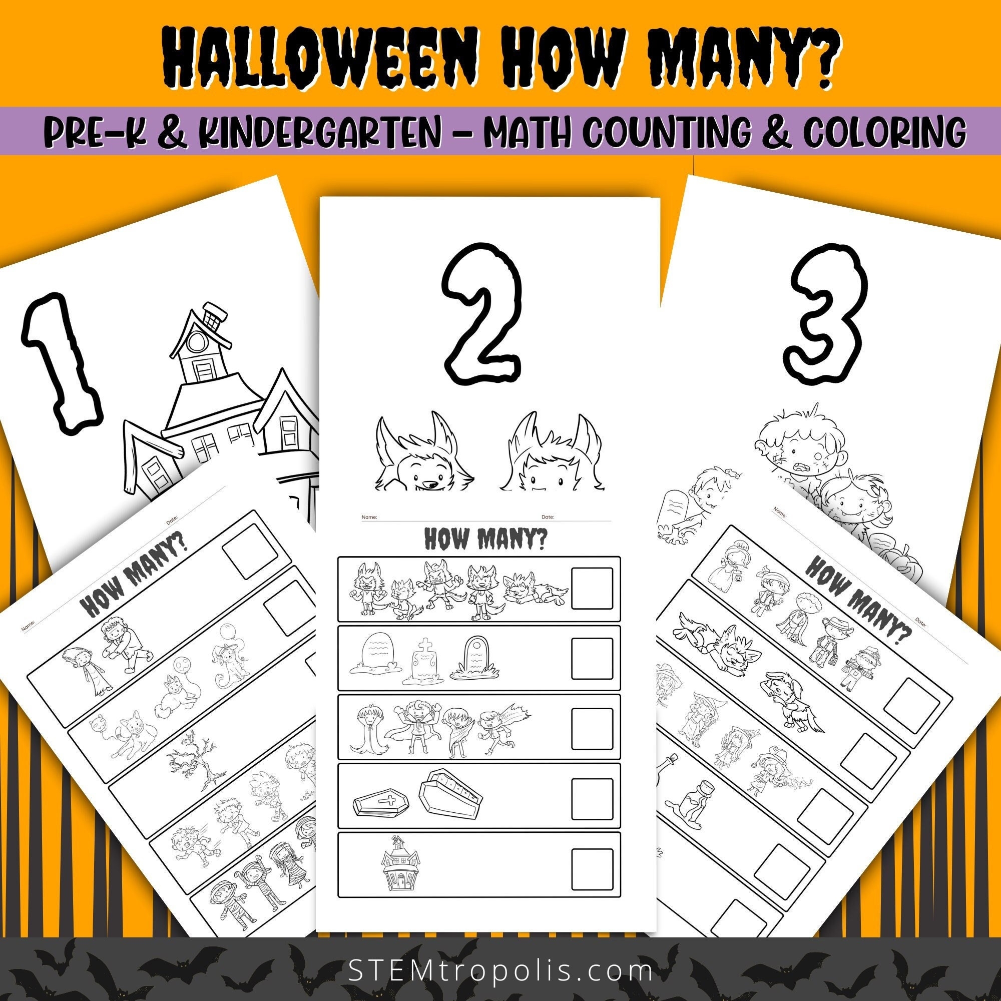 Halloween Kindergarten Math Worksheets - Kindergarten Worksheets