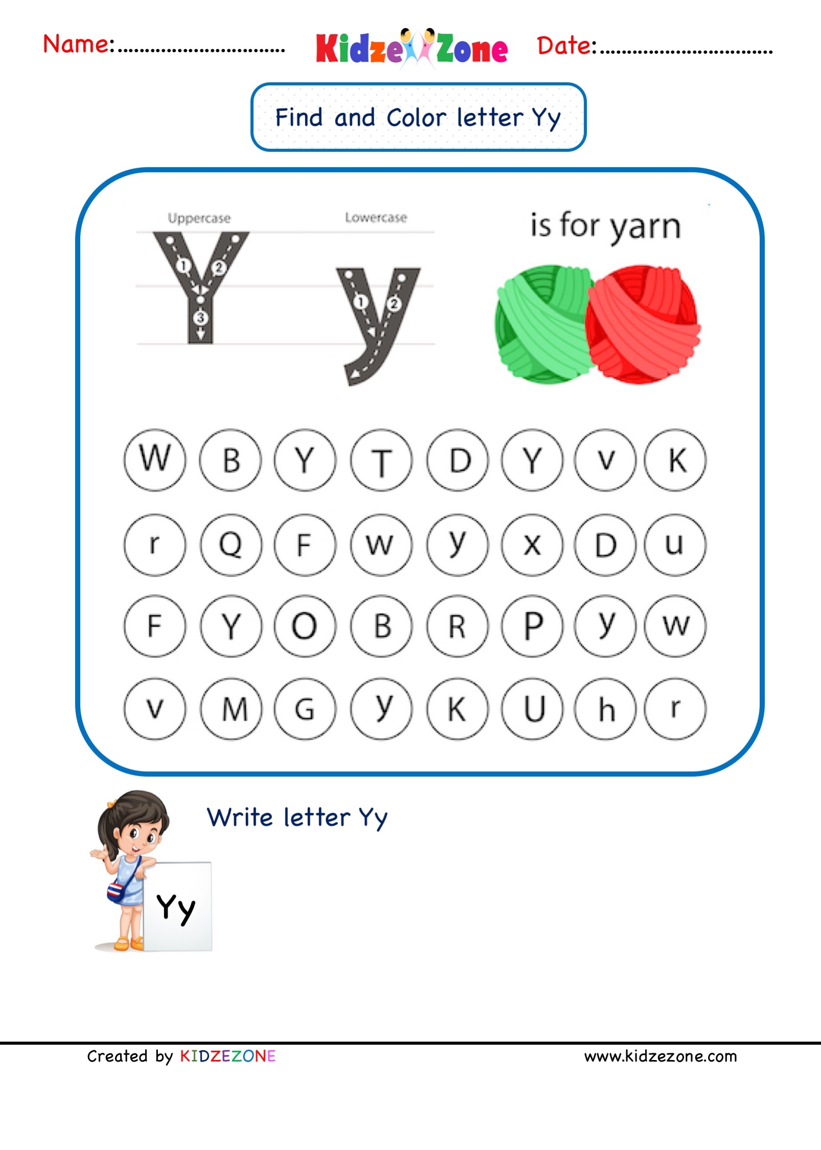 Letter Y Worksheets Kindergarten - Kindergarten Worksheets