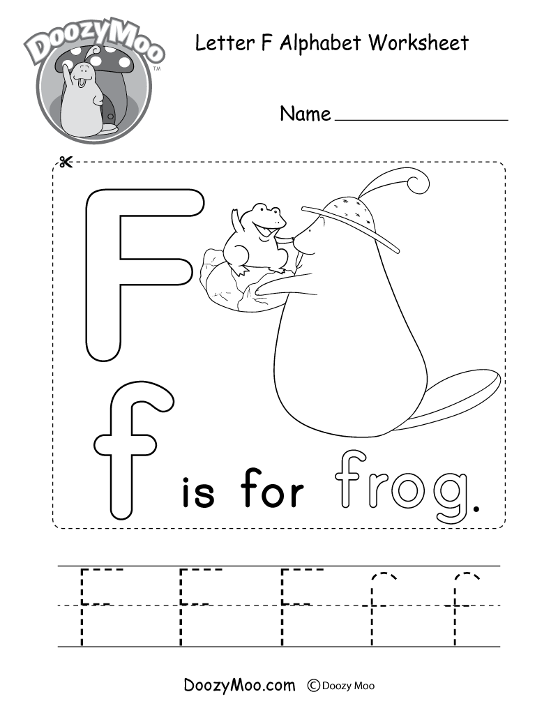 Letter F Worksheets Kindergarten - Kindergarten Worksheets