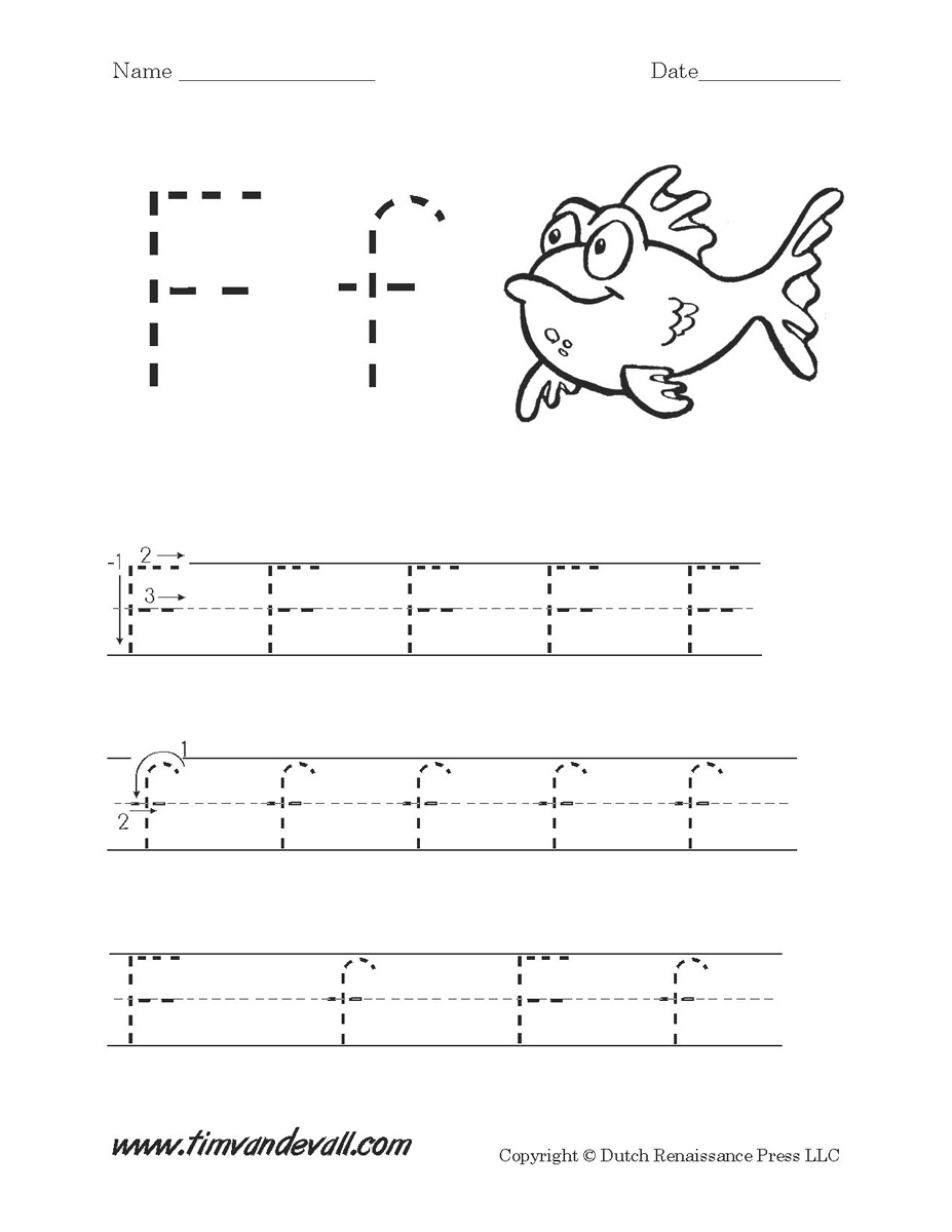 Letter F Worksheets For Kindergarten - Kindergarten Worksheets