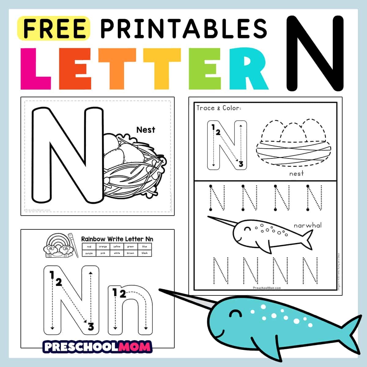 Kindergarten Worksheets Letter N - Kindergarten Worksheets