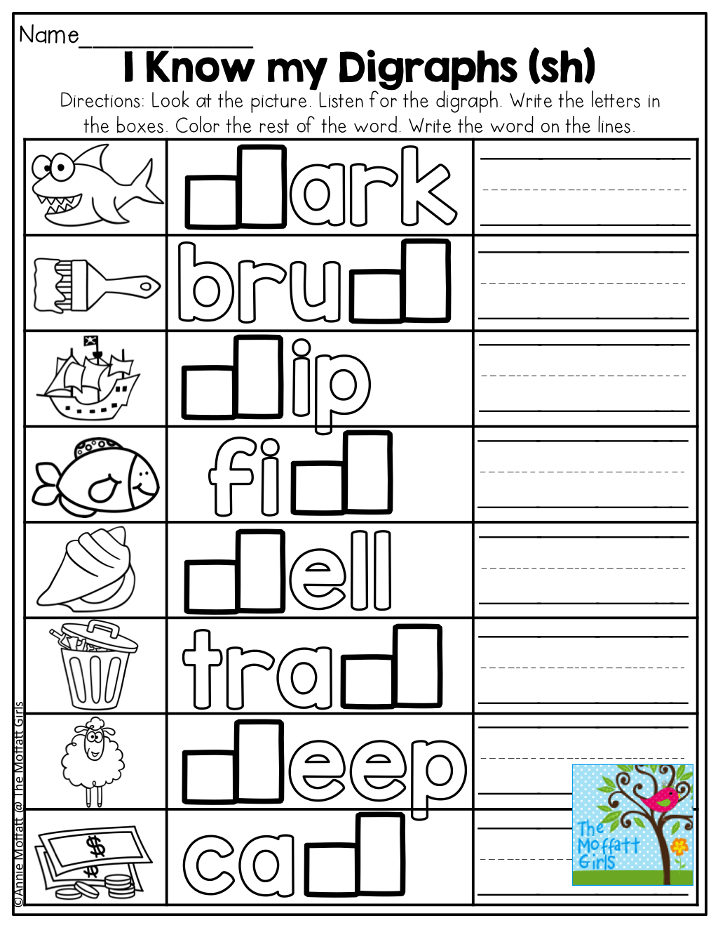 Digraphs Worksheets For Kindergarten - Kindergarten Worksheets