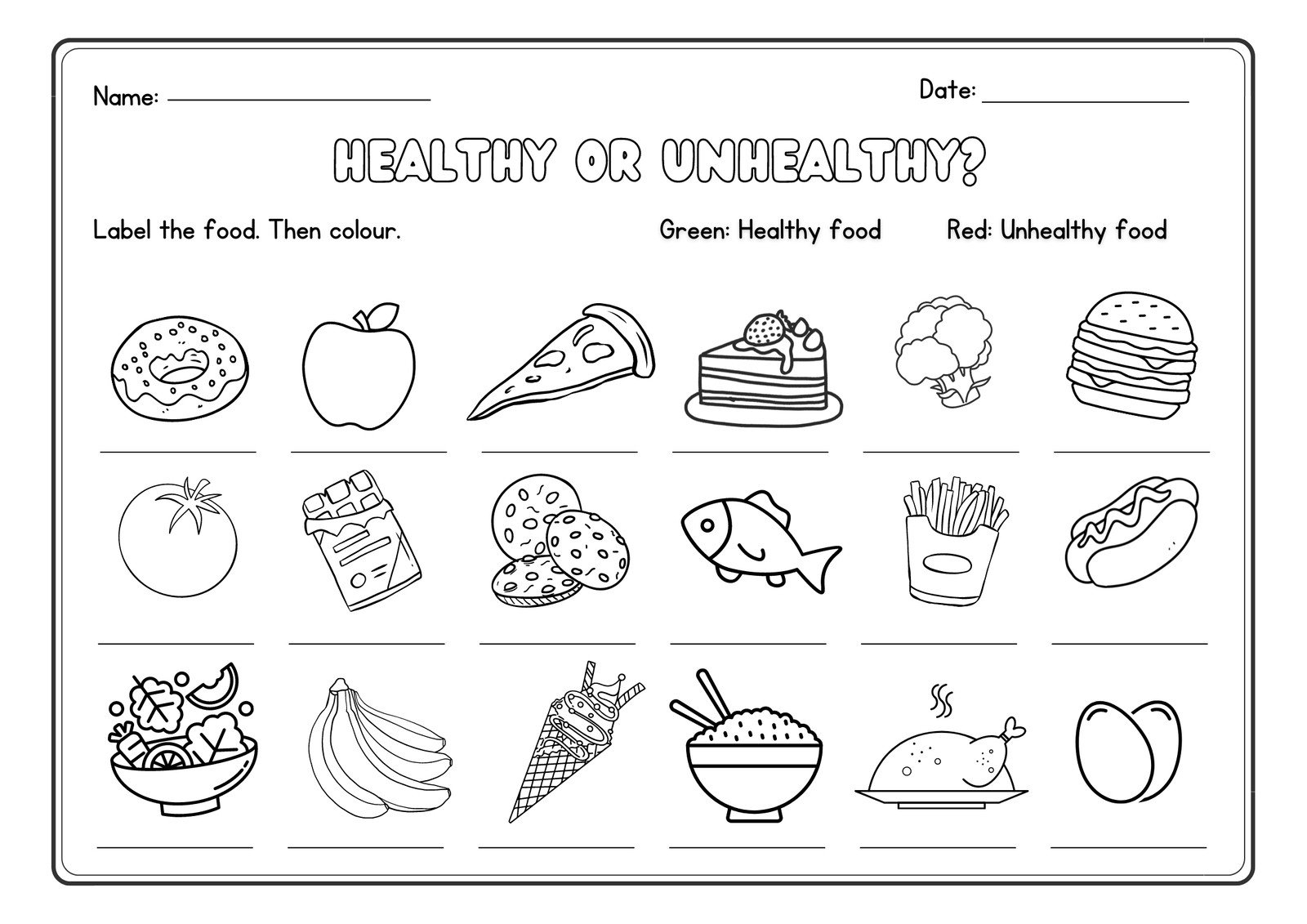 Food Vocabulary Worksheets For Kindergarten - Kindergarten Worksheets