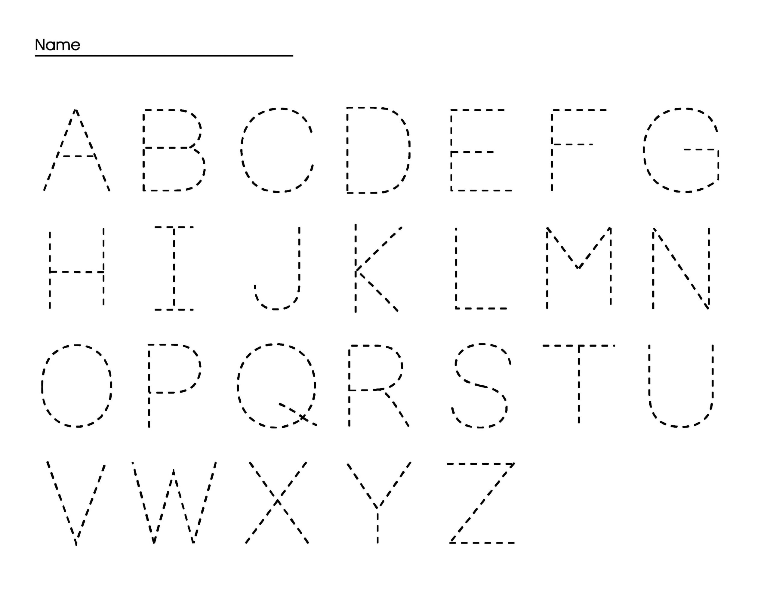 Kindergarten Letter Tracing Worksheets - Kindergarten Worksheets