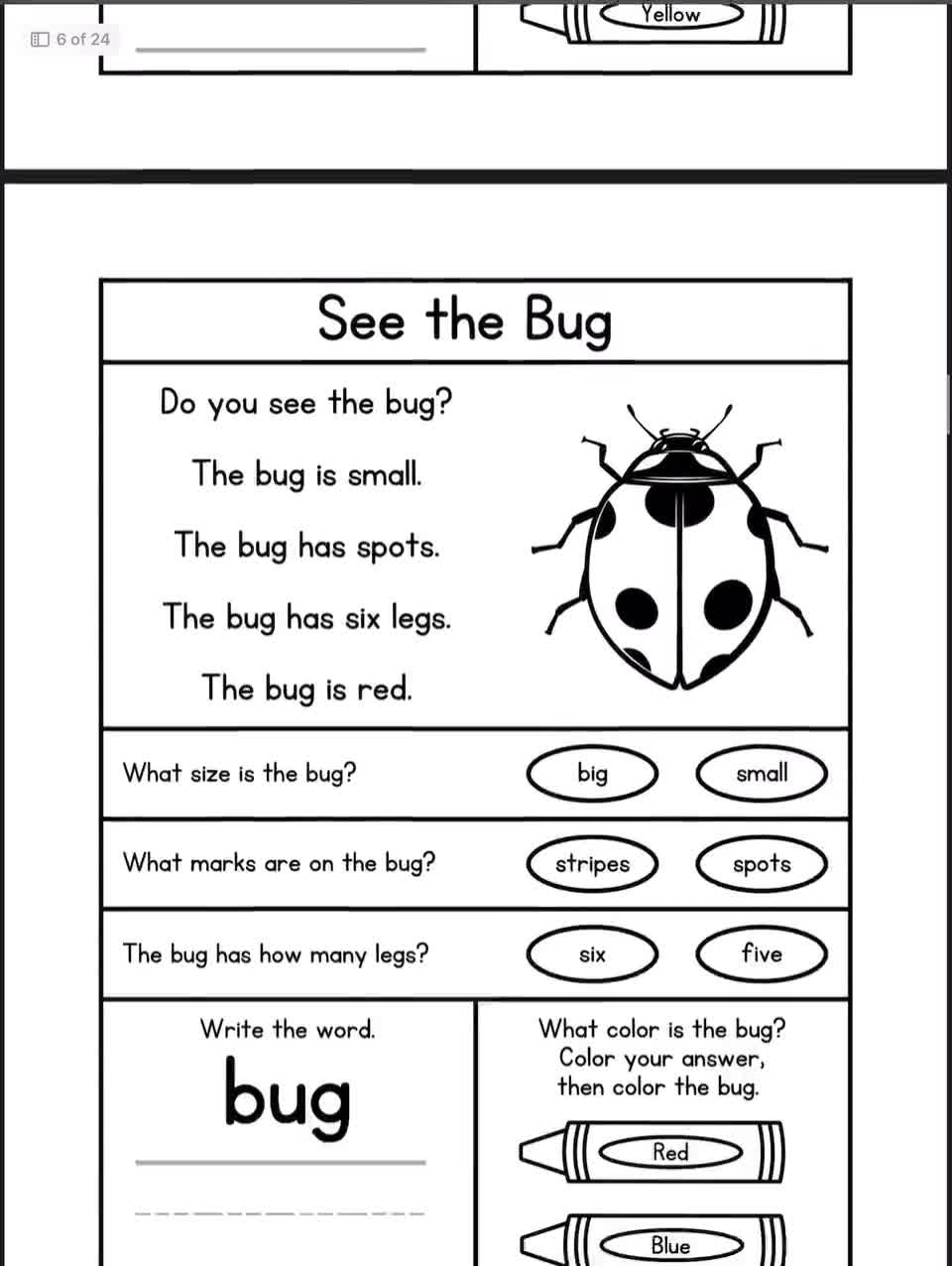 Reading Worksheets For Kindergarten - Kindergarten Worksheets