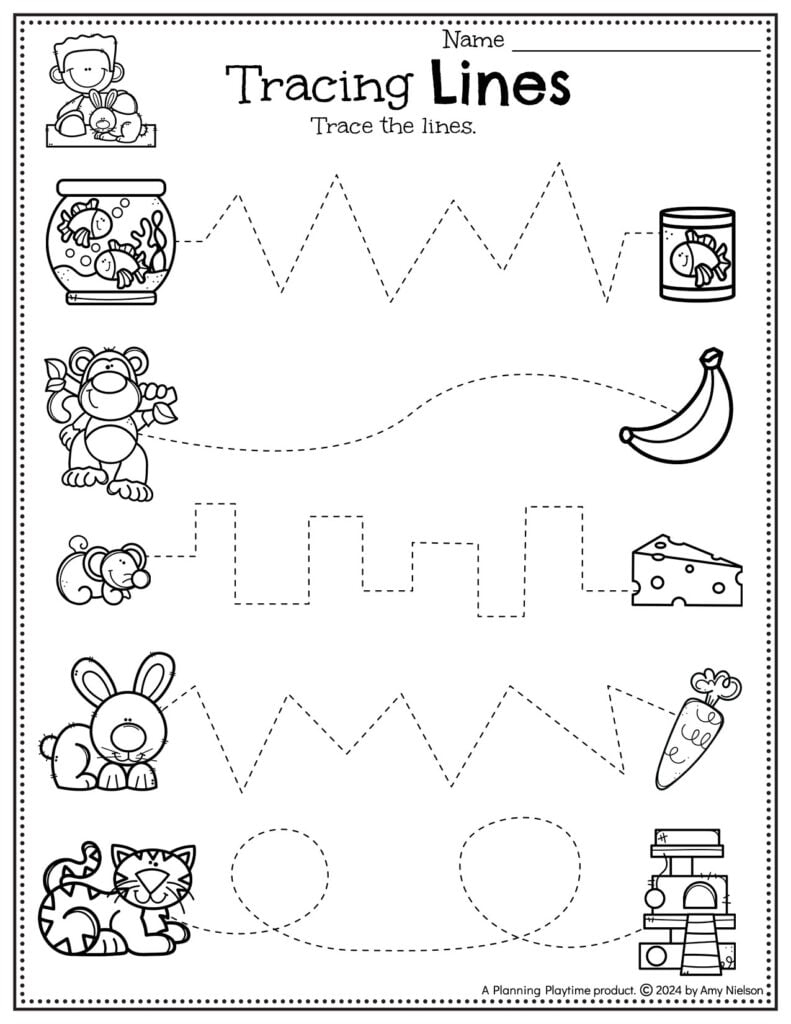 Kindergarten Preschool Tracing Worksheets - Kindergarten Worksheets
