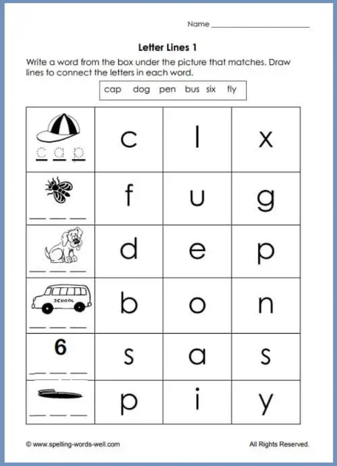 Language Worksheets For Kindergarten Printable Free Kindergarten 