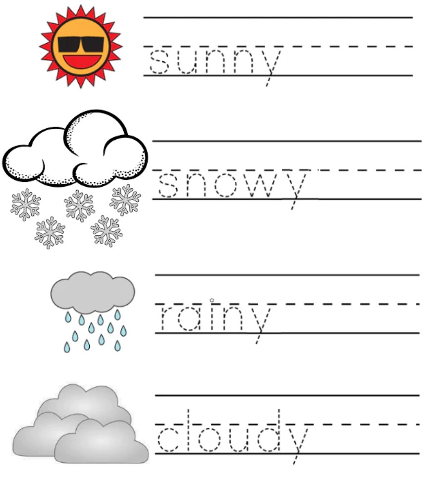 Writing Worksheets For Kindergarten Printable Free Kindergarten 