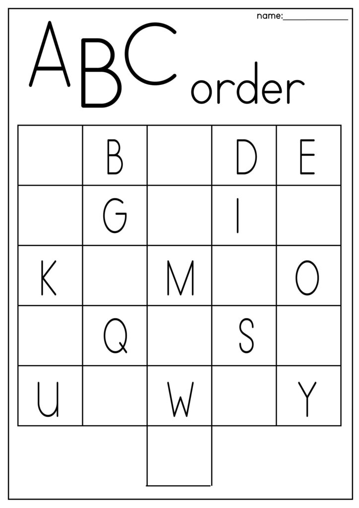 Abc Exercise For Kindergarten - Kindergarten Worksheets