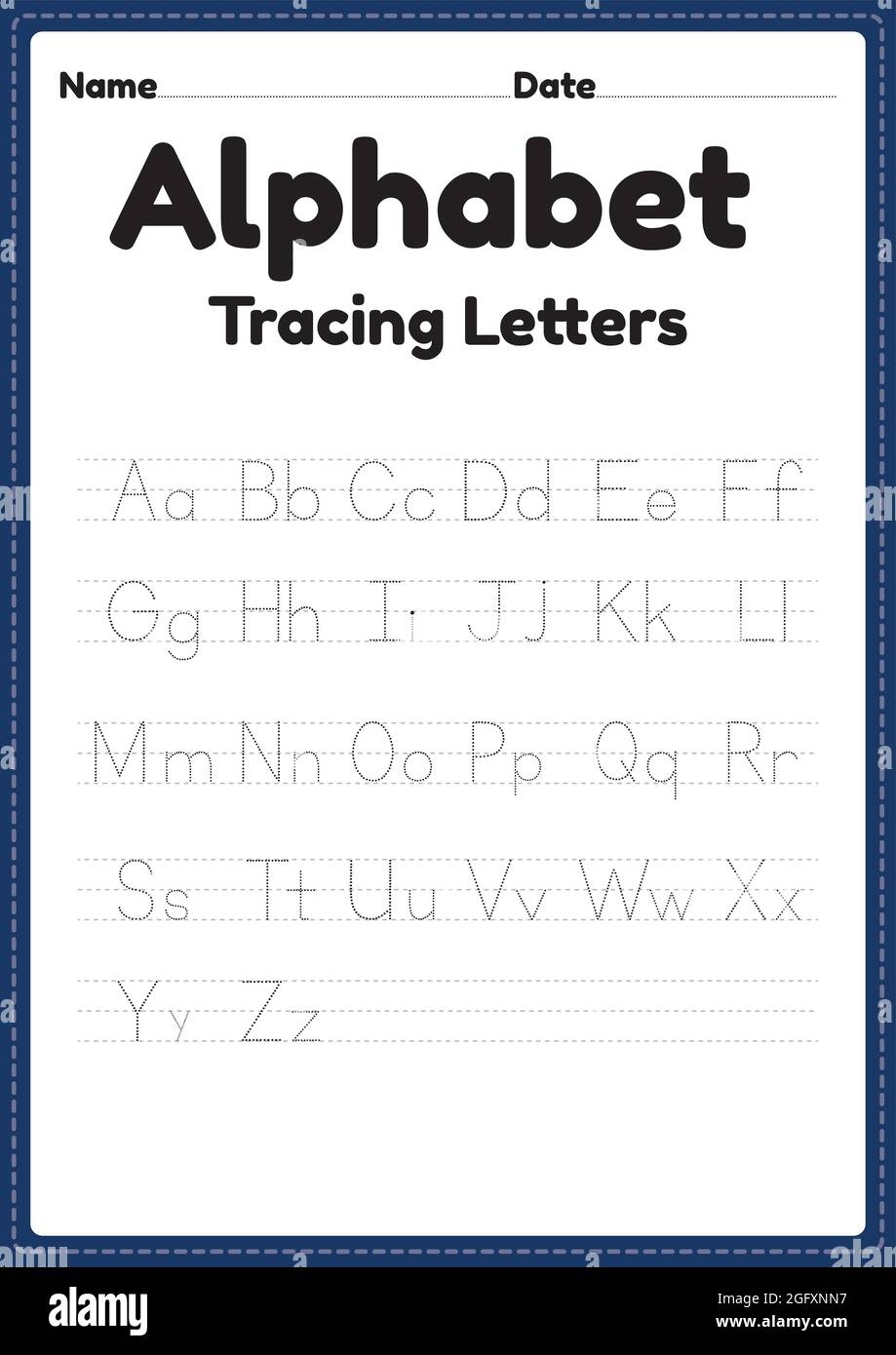 Alphabet Exercise For Kindergarten - Kindergarten Worksheets