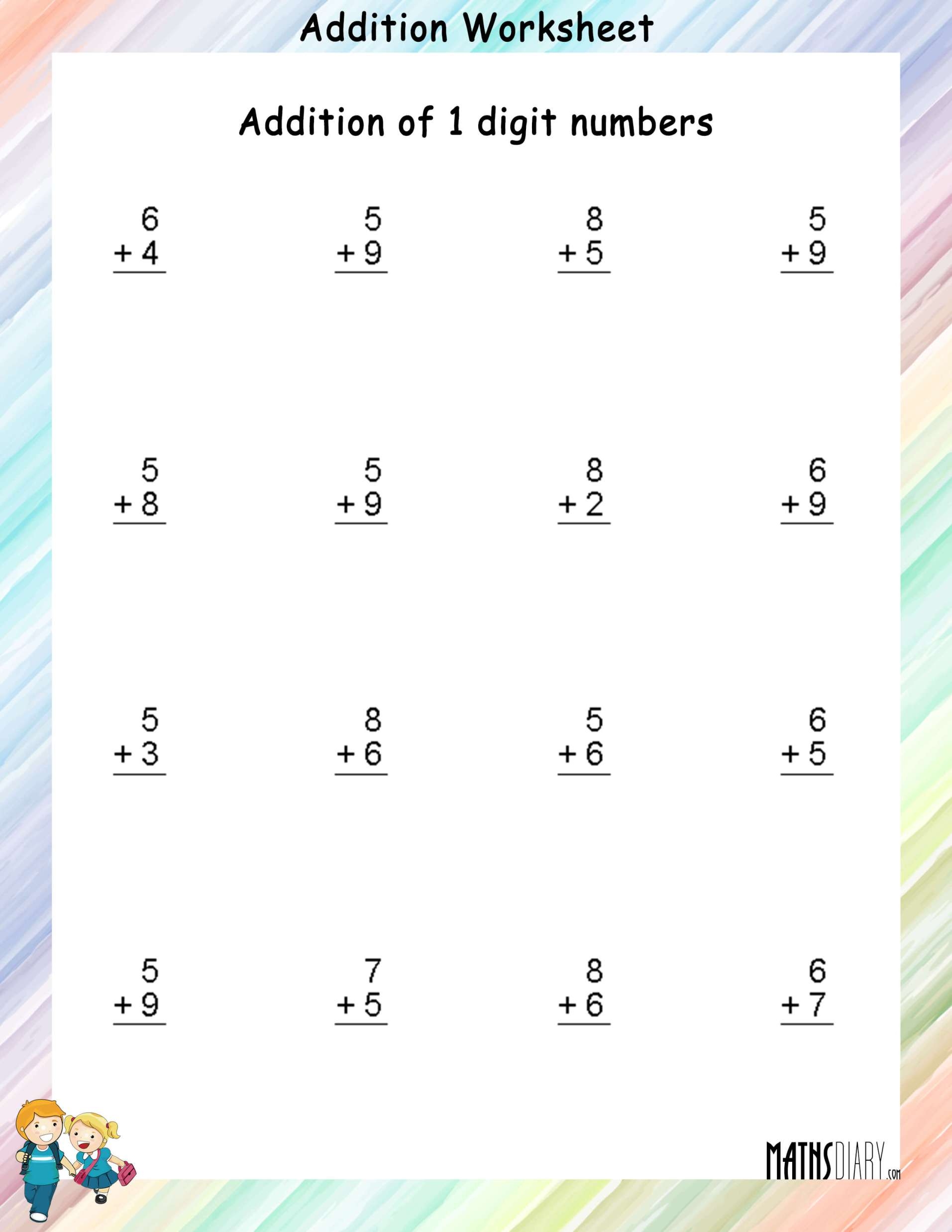 Addition Worksheet For Ukg Class - Kindergarten Worksheets