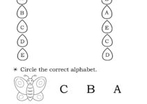 Class Kg 1 English Worksheet - Kindergarten Worksheets