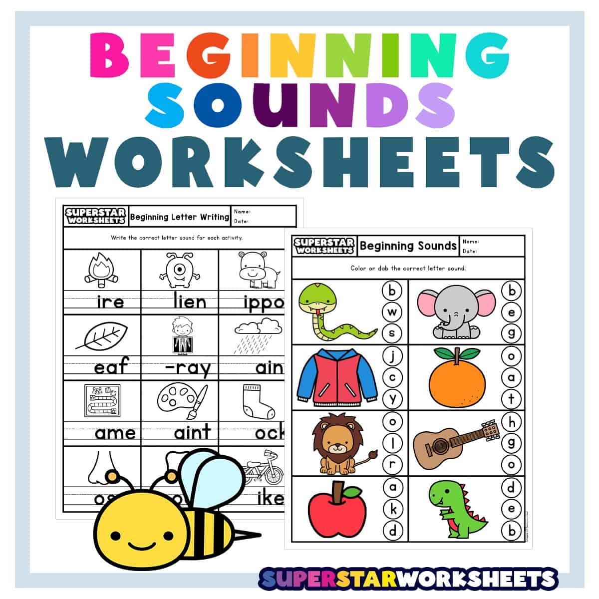 Free Beginning Sound Activities For Kindergarten - Kindergarten Worksheets
