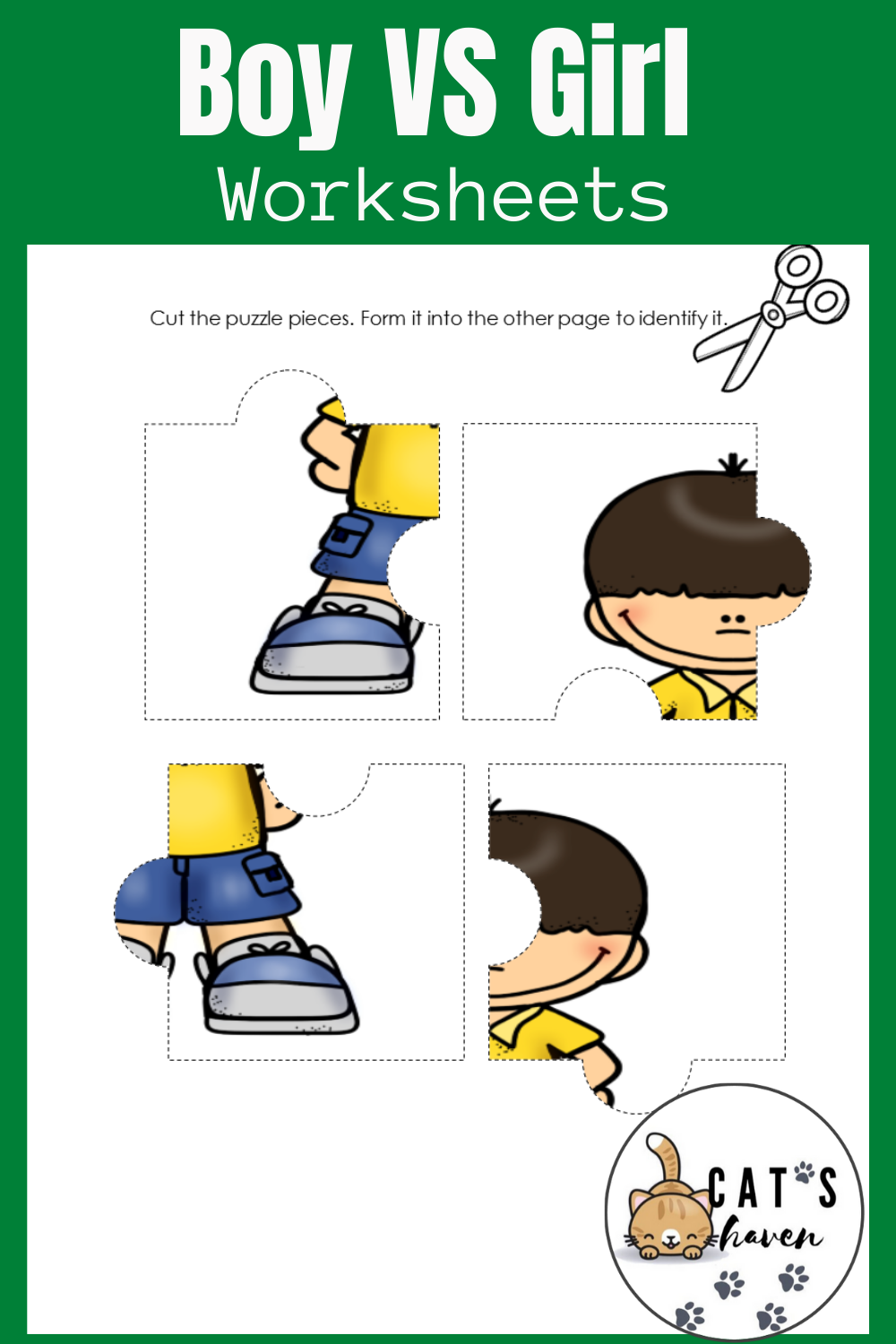 Boy And Girl Kindergarten Worksheet - Kindergarten Worksheets