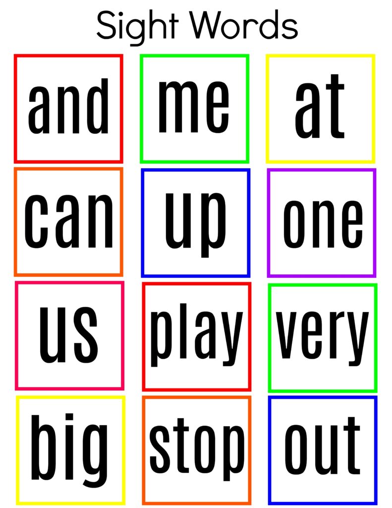 Easy Kindergarten Words To Read - Kindergarten Worksheets