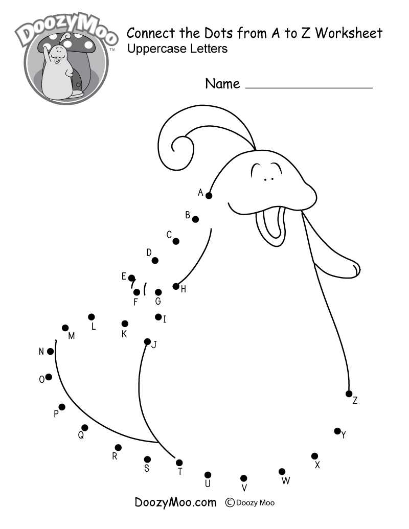 A To Z Worksheet For Nursery Class - Kindergarten Worksheets