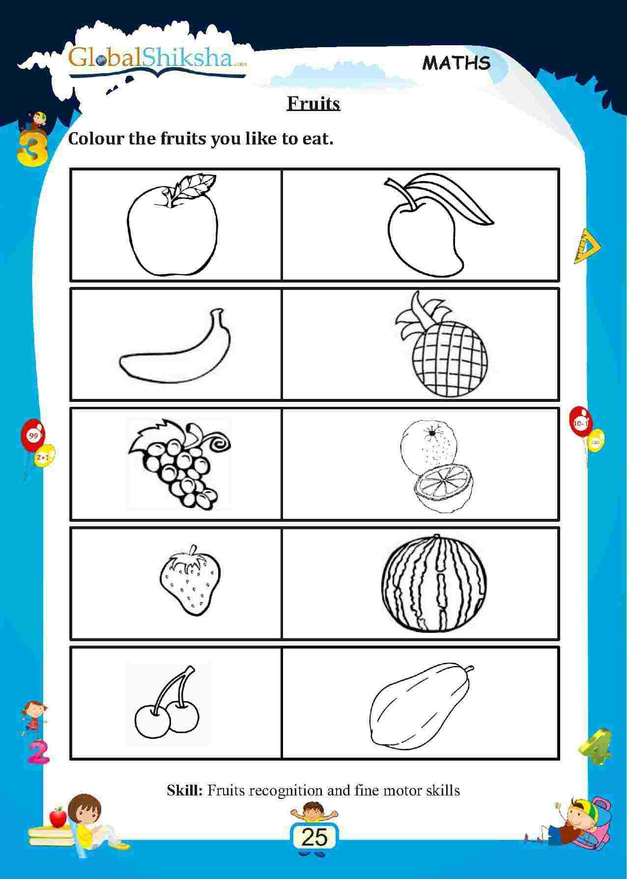 Evs Worksheets For Lkg - Kindergarten Worksheets