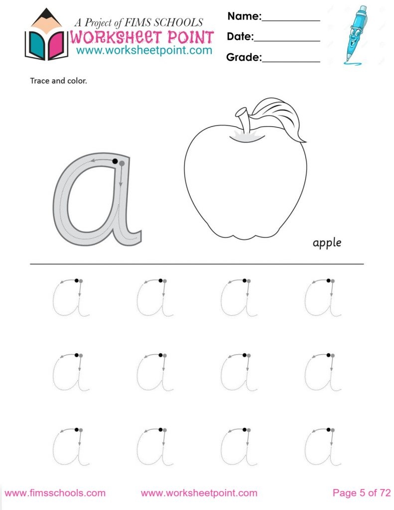 English Worksheets For Playgroup - Kindergarten Worksheets