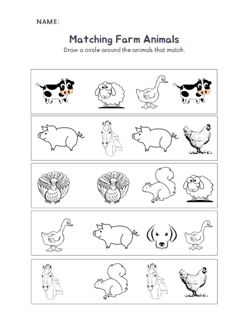 Farm Worksheets For Kindergarten - Kindergarten Worksheets