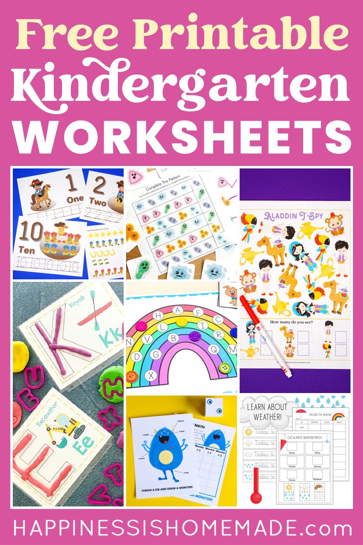 Free Homeschool Printables For Kindergarten - Kindergarten Worksheets