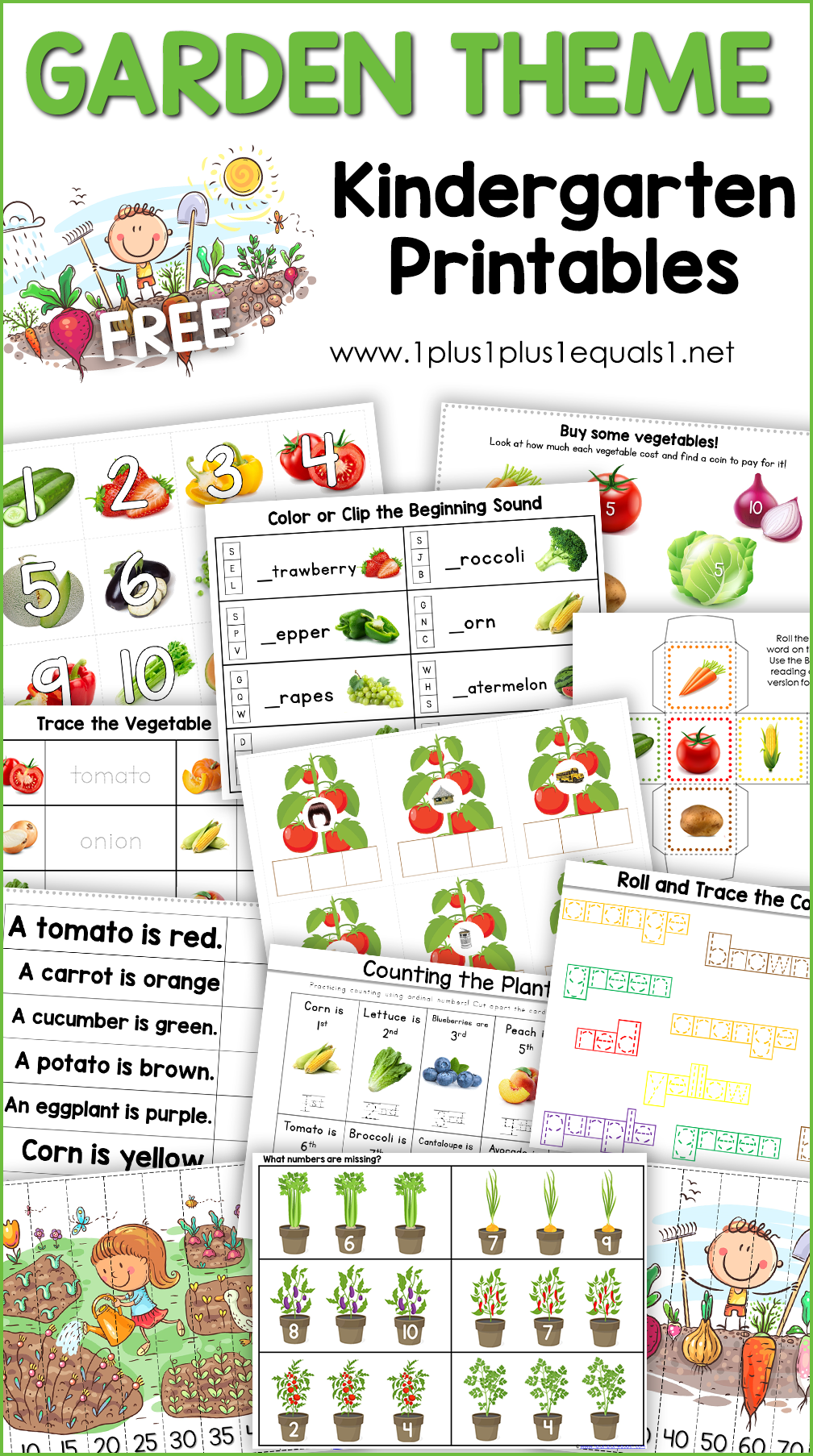 Garden Worksheets For Kindergarten - Kindergarten Worksheets