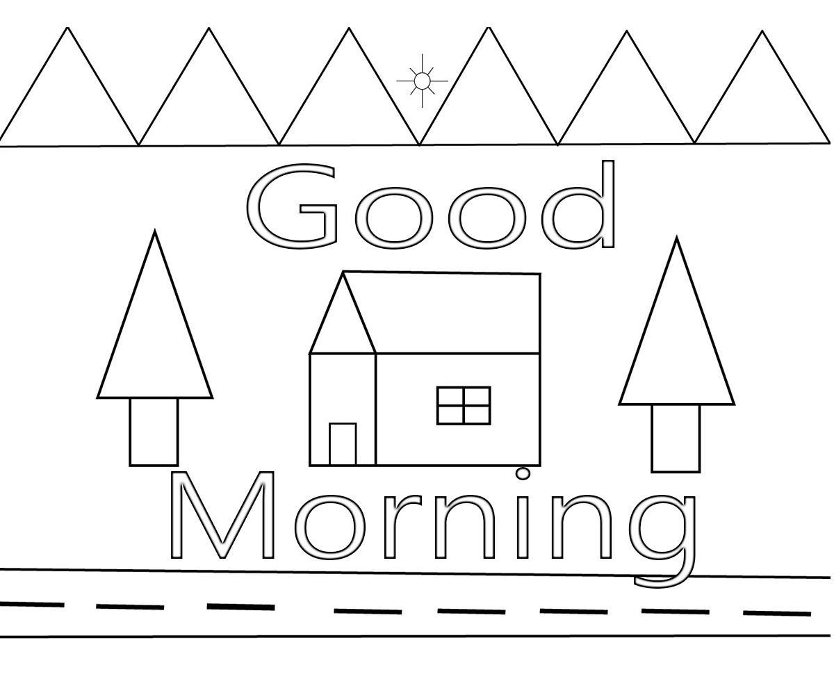 Good Morning Worksheet For Kindergarten - Kindergarten Worksheets