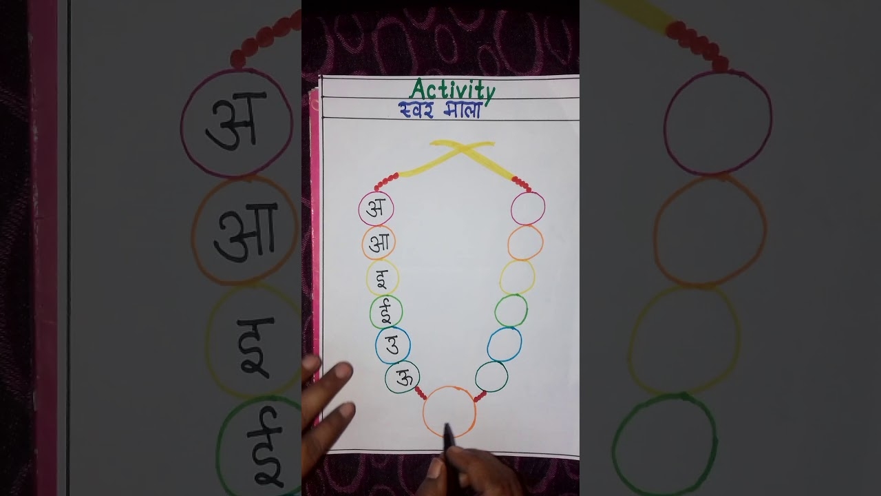Hindi Swar Activity For Kindergarten - Kindergarten Worksheets