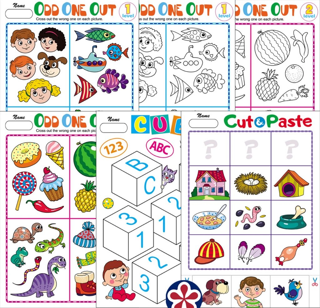 English Worksheets For Nursery Level - Kindergarten Worksheets