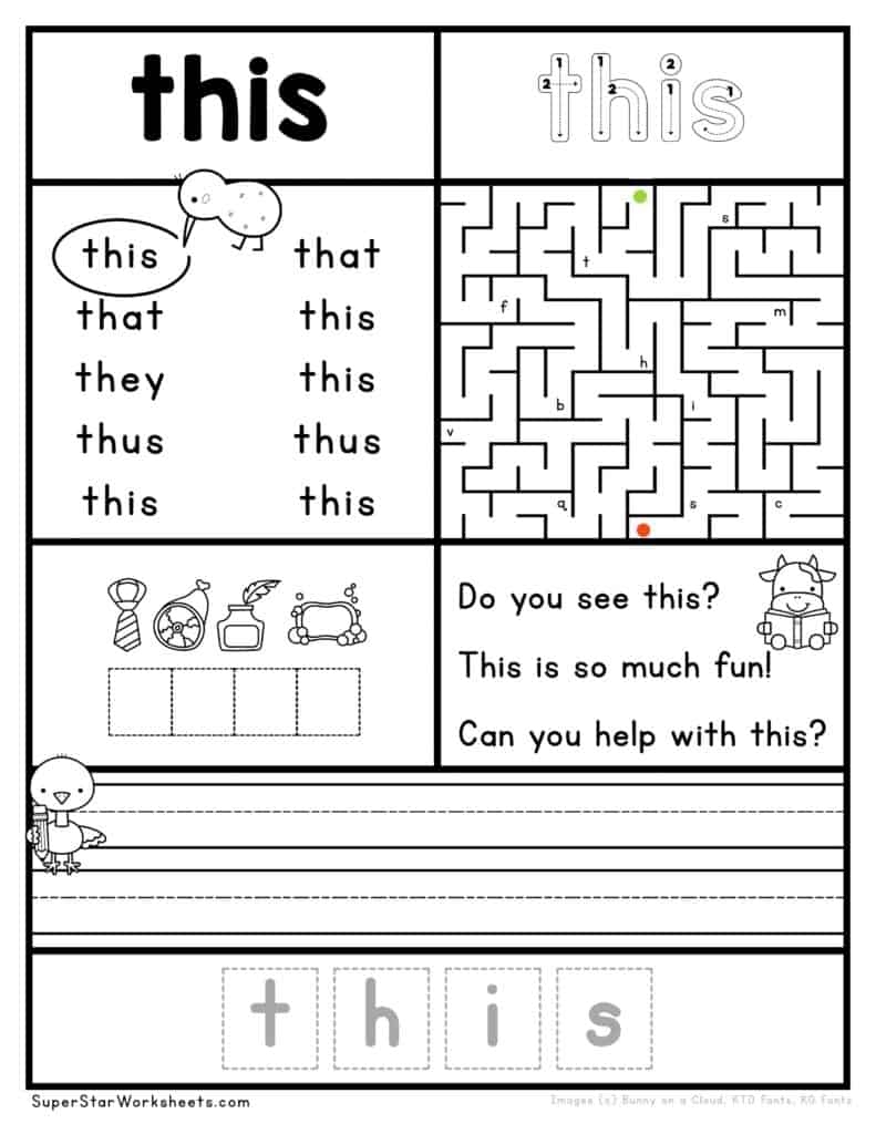 How To Worksheets For Kindergarten - Kindergarten Worksheets