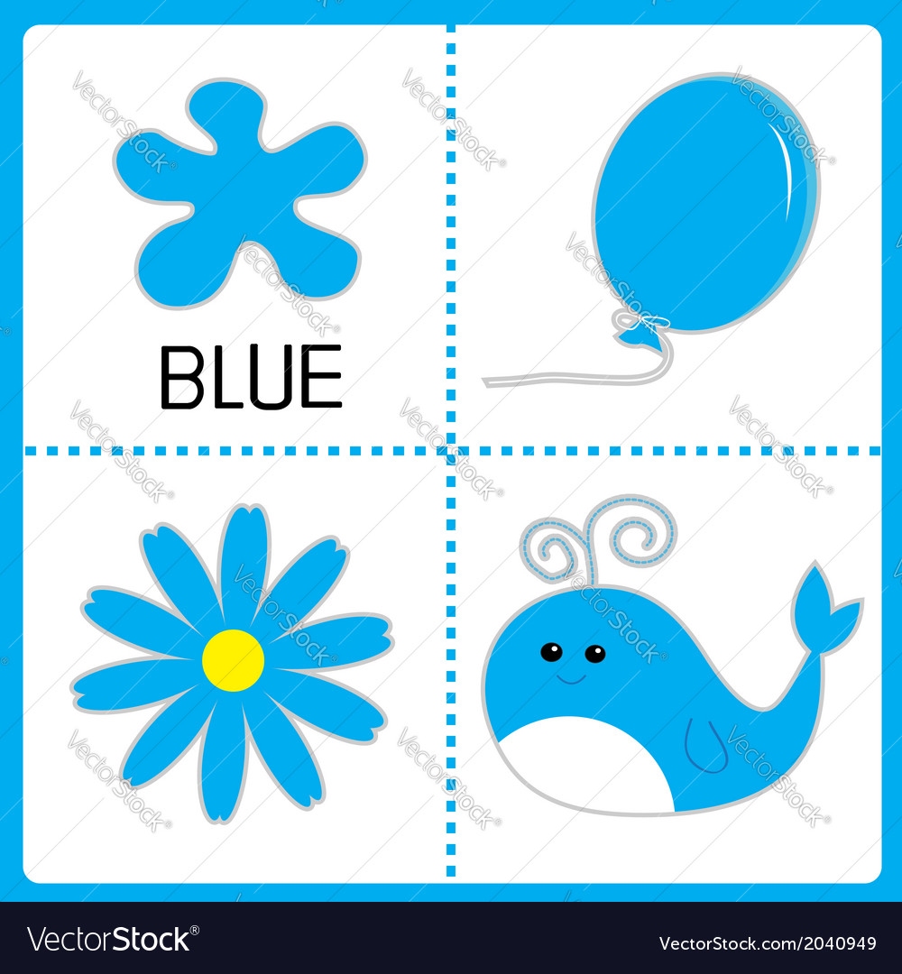 Blue Color Pictures For Kindergarten - Kindergarten Worksheets