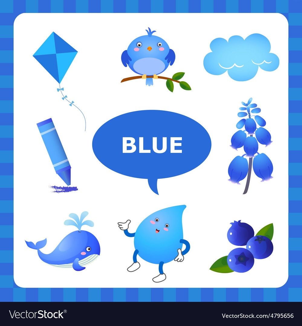 Blue Color Pictures For Kindergarten - Kindergarten Worksheets