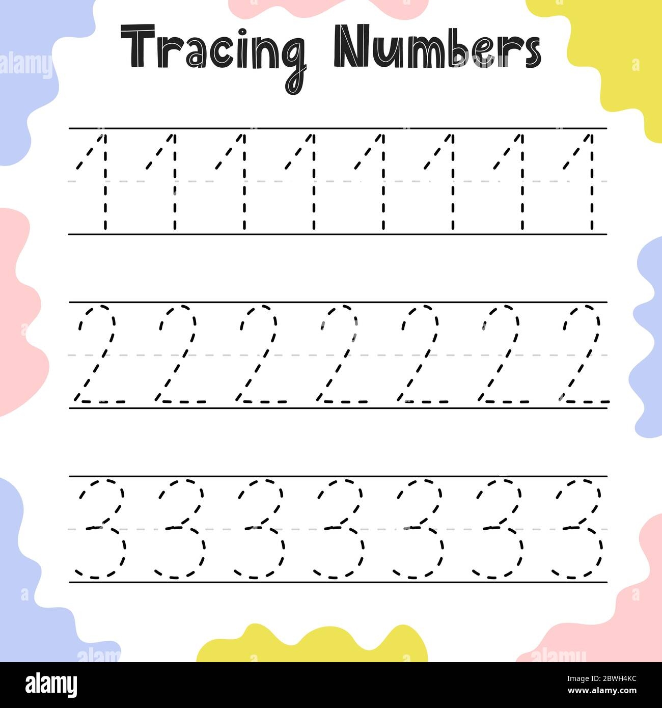 1 2 3 Worksheets For Kindergarten - Kindergarten Worksheets
