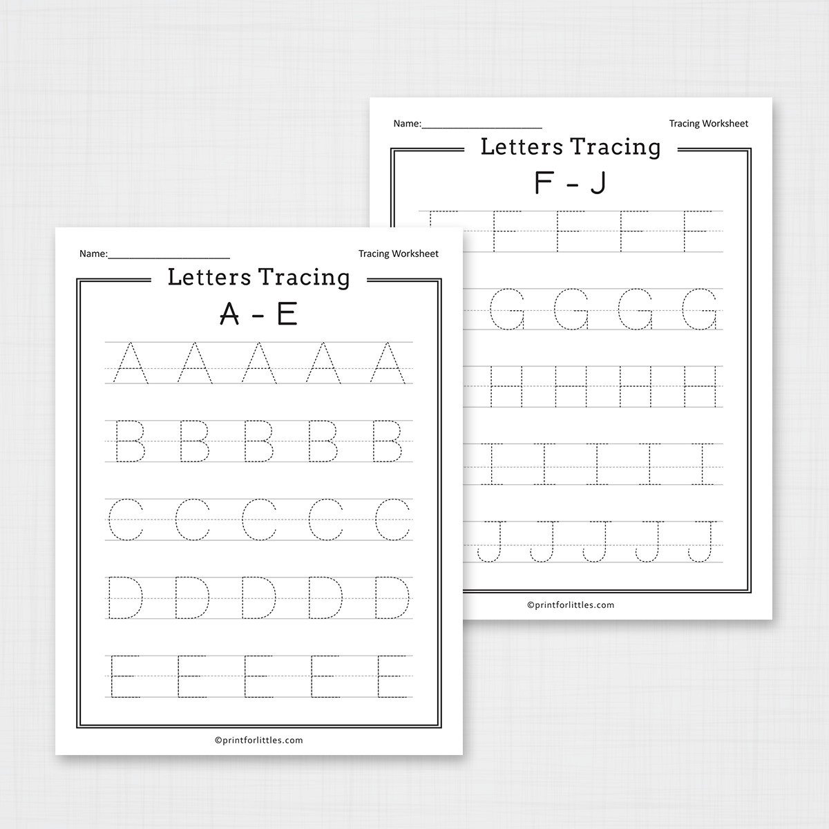 A To Z Worksheets For Kindergarten - Kindergarten Worksheets