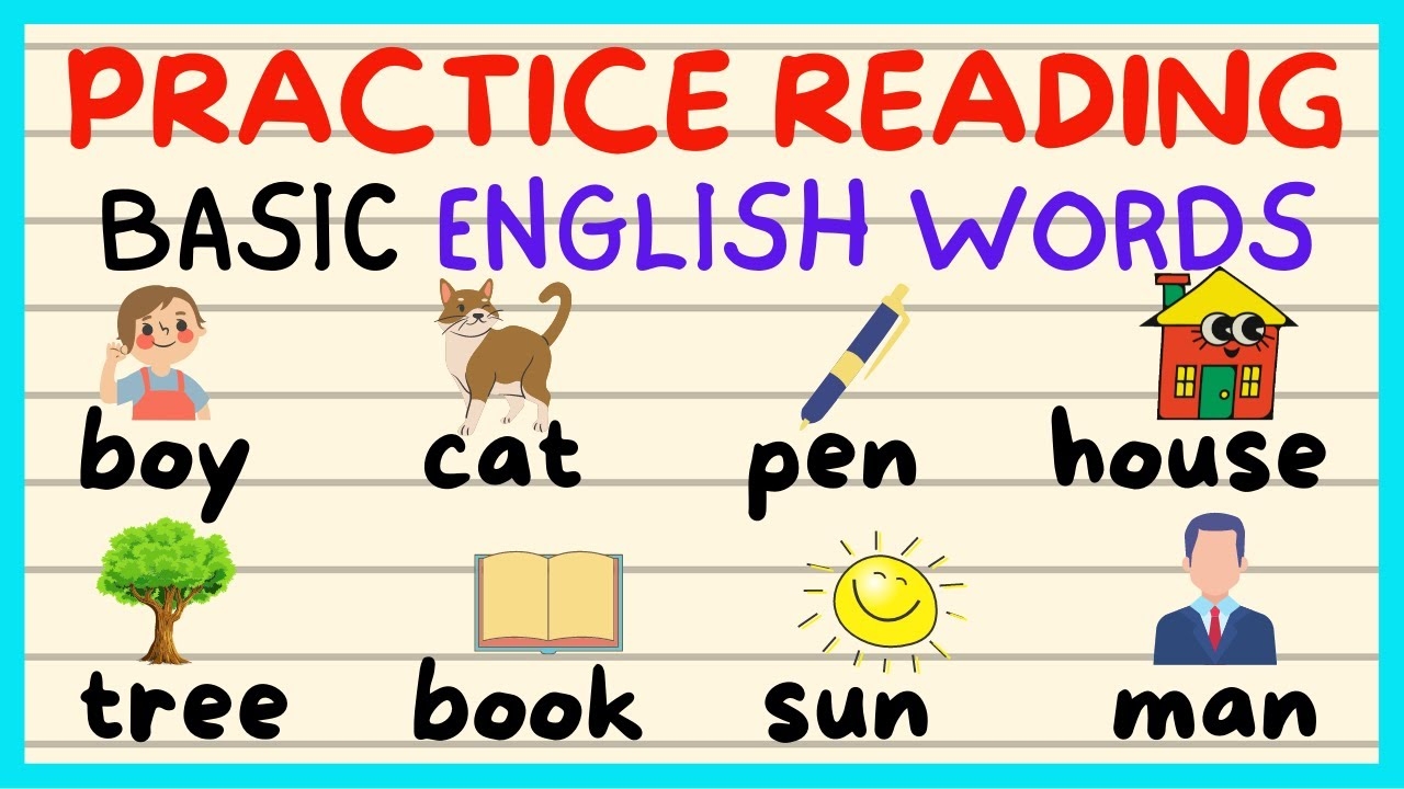 Basic English Words For Kindergarten - Kindergarten Worksheets