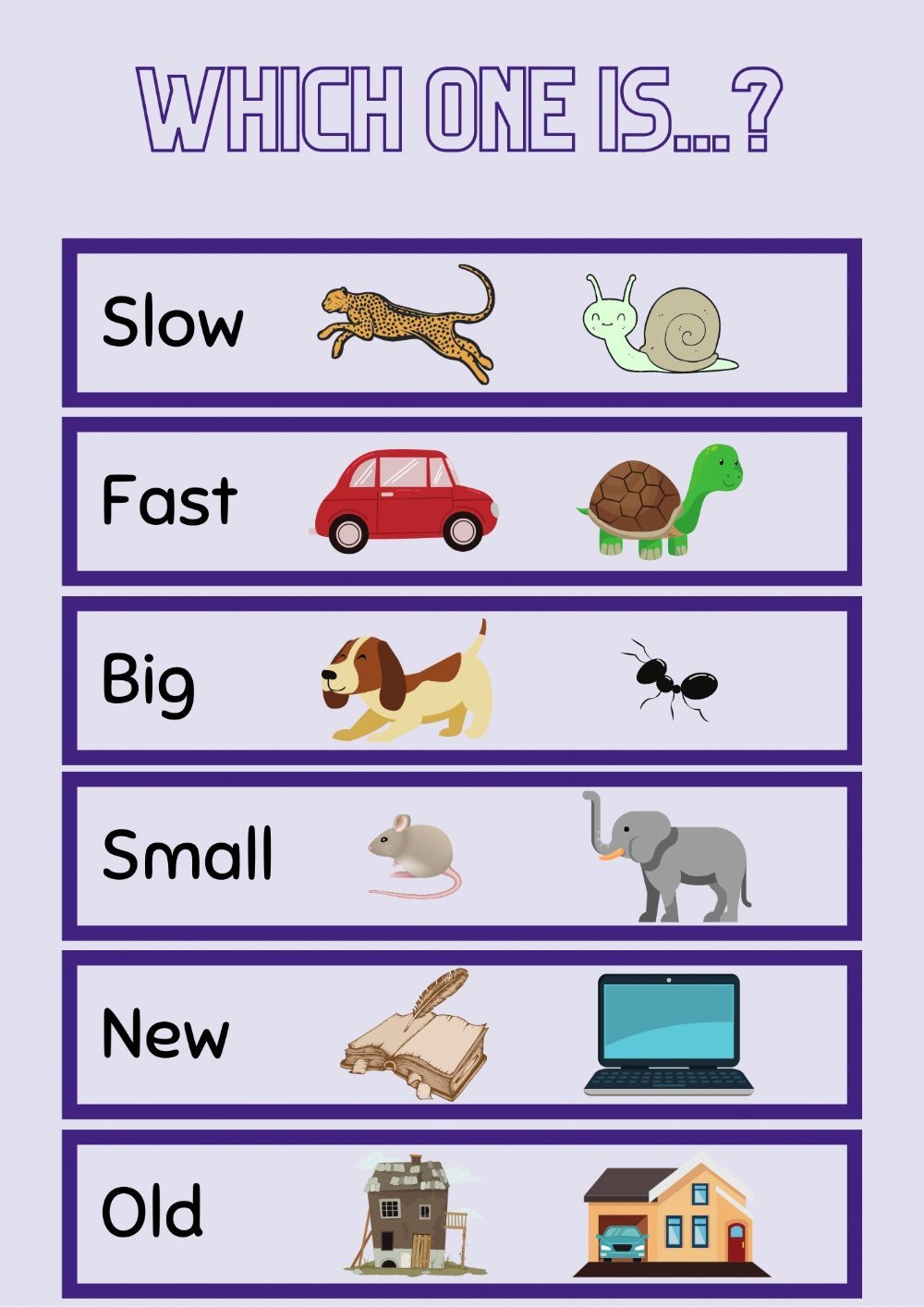 Fast And Slow Worksheets For Kindergarten - Kindergarten Worksheets