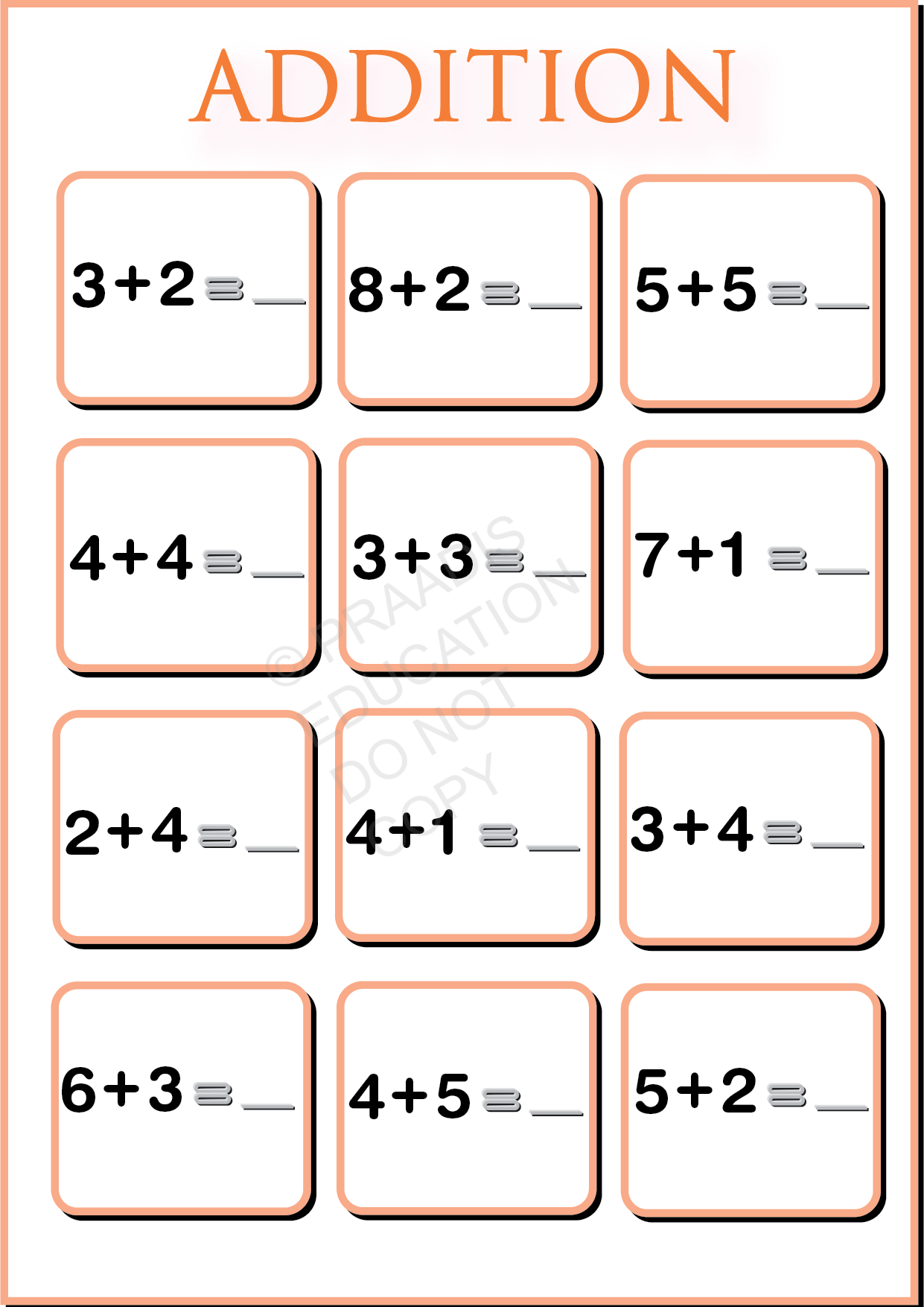 Addition Worksheets For Ukg Pdf - Kindergarten Worksheets