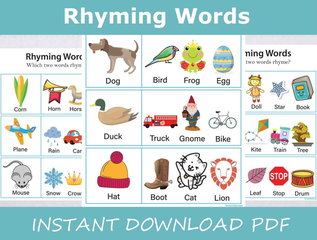 Preschool Kindergarten Rhyming Words Worksheets - Kindergarten Worksheets