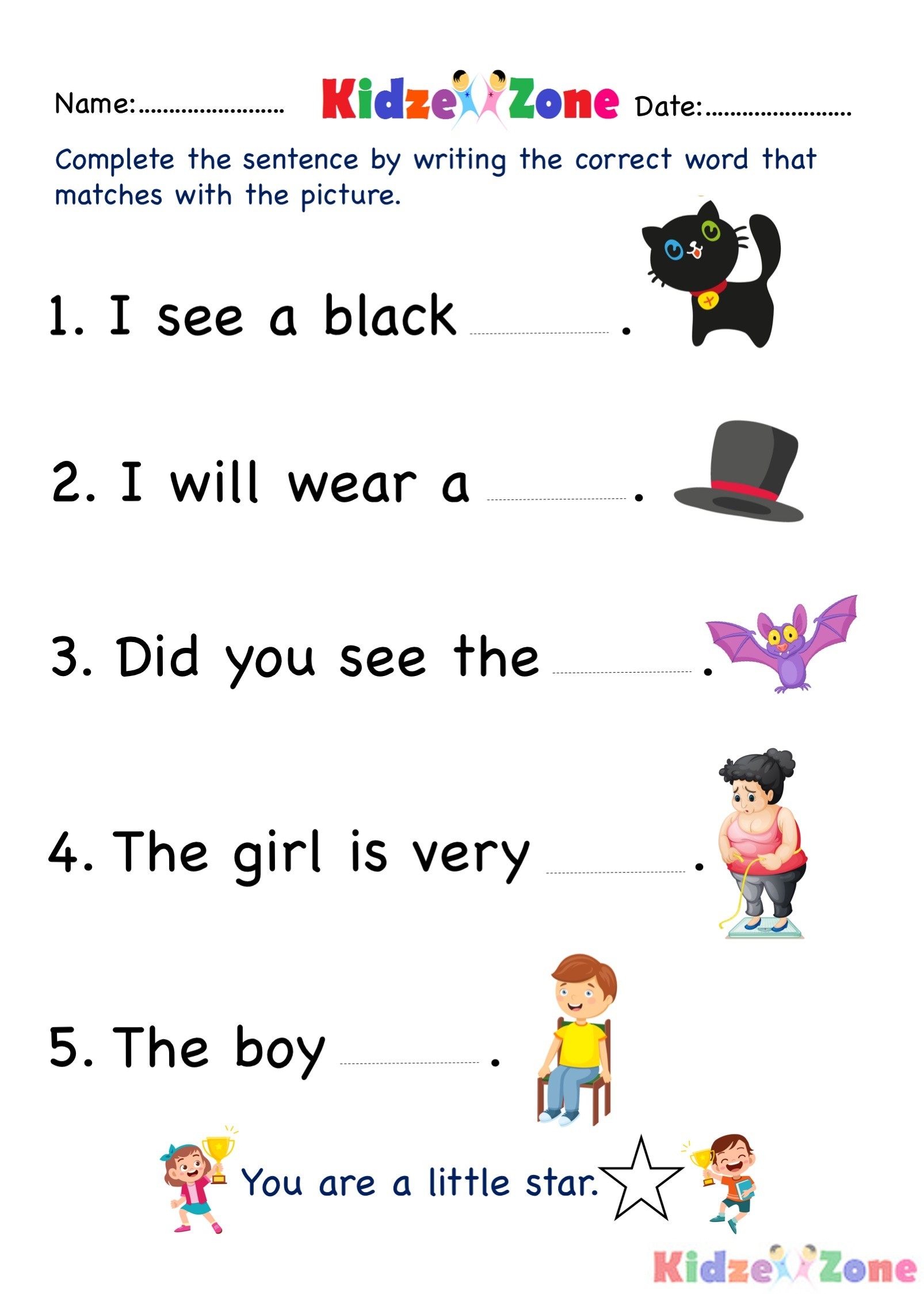 Kindergarten At Word Family Worksheets - Kindergarten Worksheets