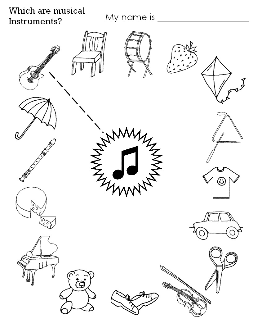 Music Worksheets For Kindergarten - Kindergarten Worksheets