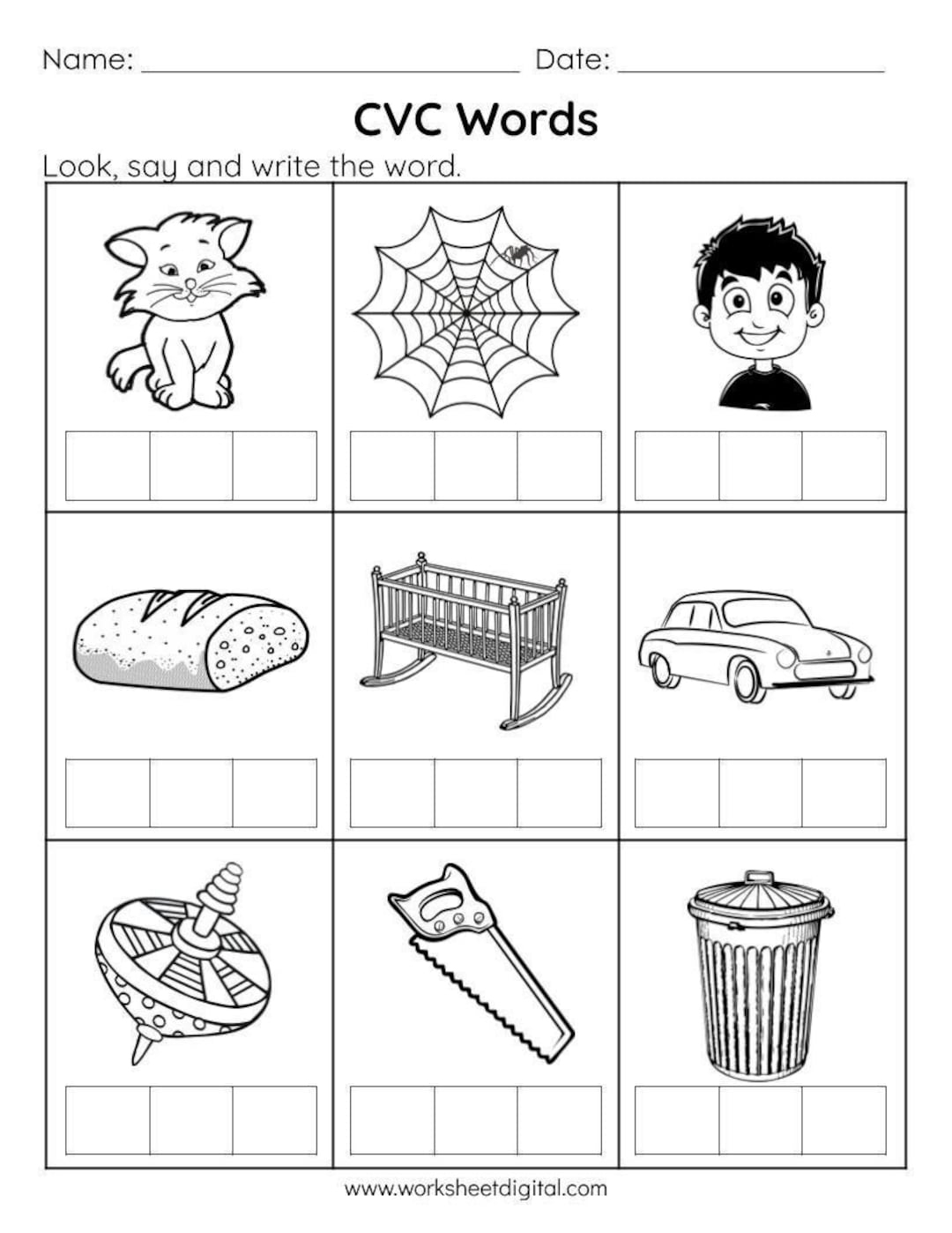 Kindergarten Cvc Words Worksheets - Kindergarten Worksheets