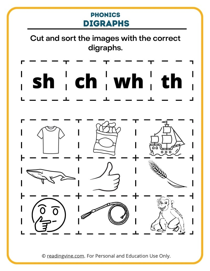 Digraphs Worksheets For Kindergarten - Kindergarten Worksheets