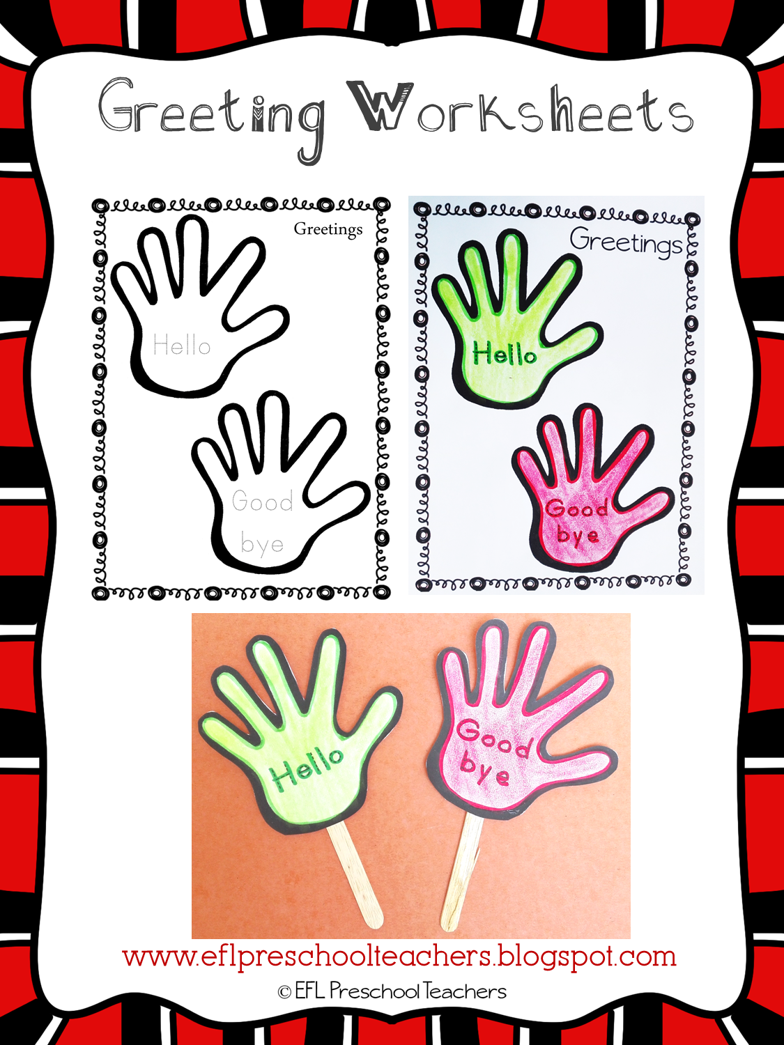 Hello Worksheets For Kindergarten - Kindergarten Worksheets