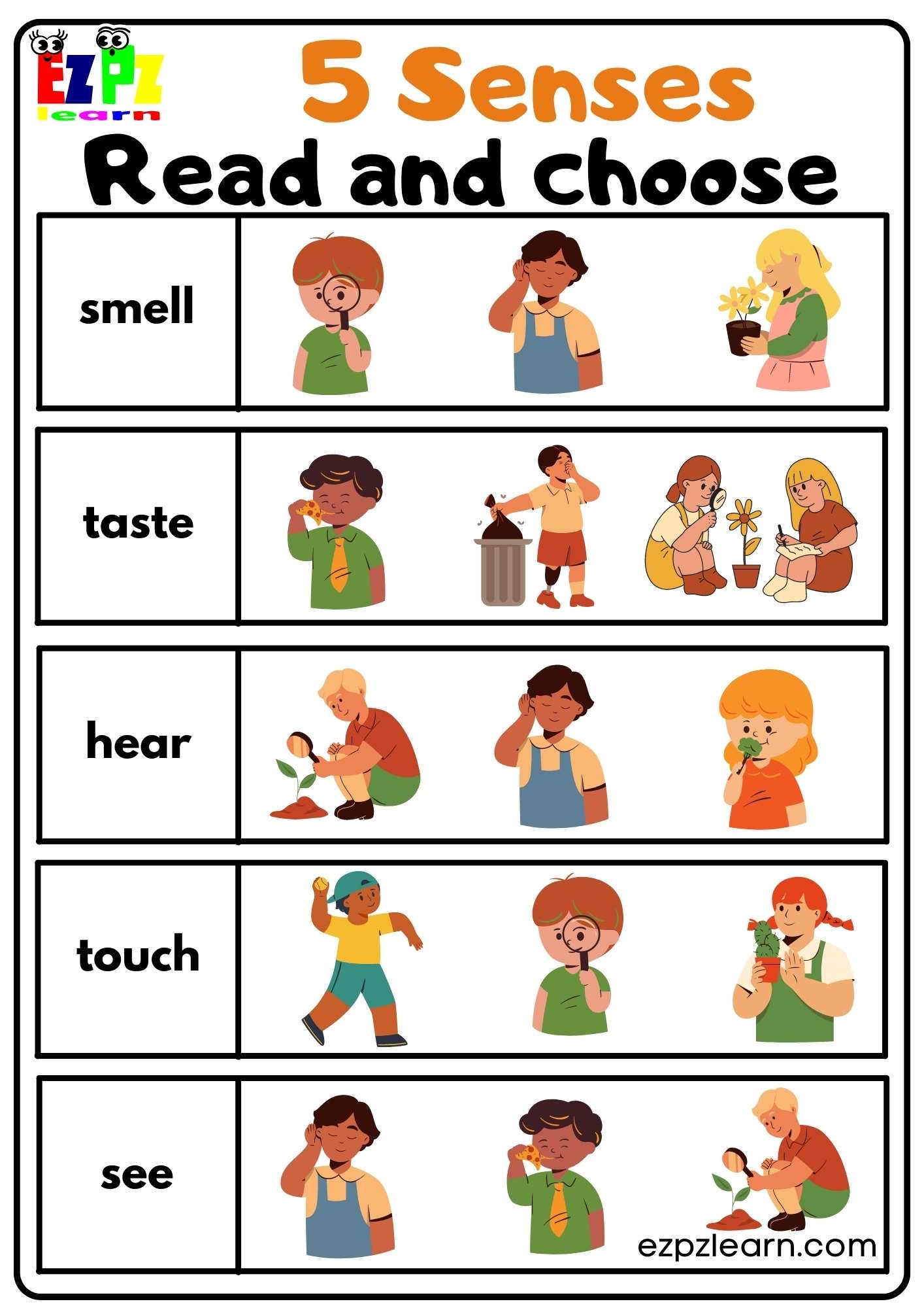 5 Senses Worksheets For Kindergarten Kindergarten Worksheets 5 Senses Worksheets For Kindergarten Kindergarten Worksheets
