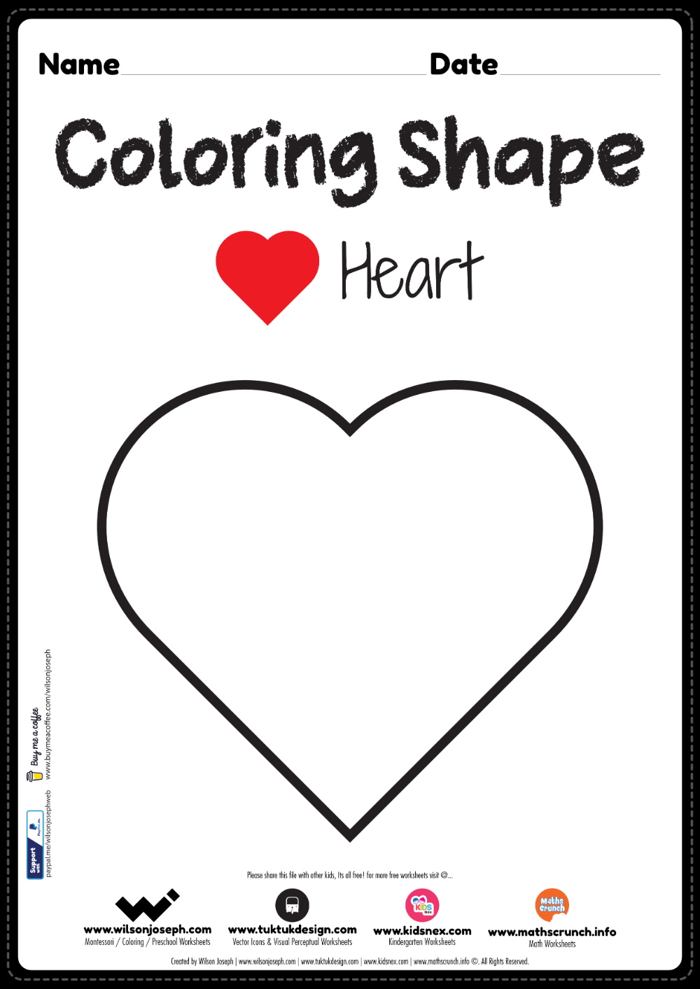 Heart Worksheets For Kindergarten - Kindergarten Worksheets