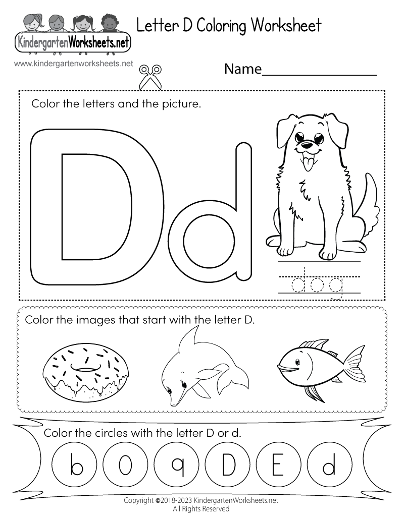 Kindergarten Letter D Worksheets - Kindergarten Worksheets
