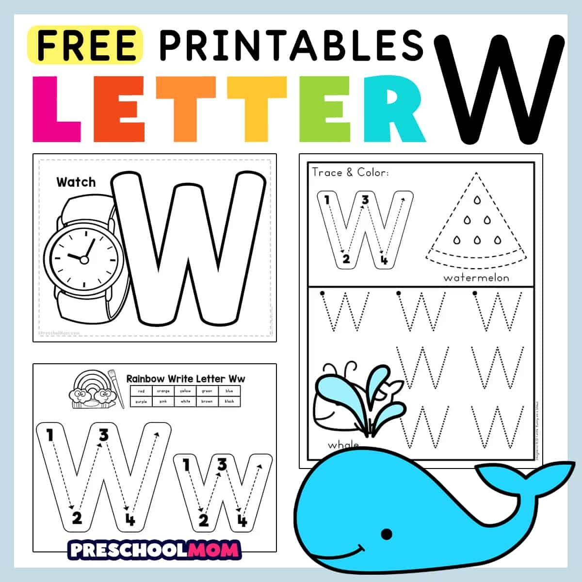 Letter W Worksheets For Kindergarten - Kindergarten Worksheets