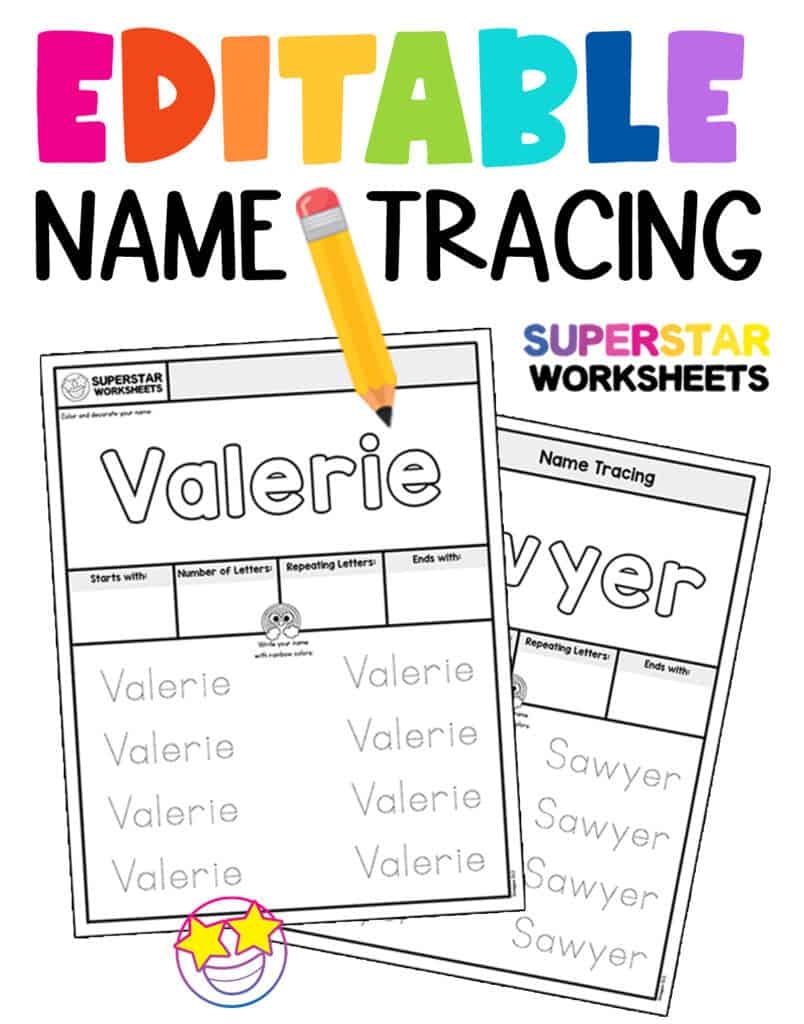 Free Name Tracing Worksheets For Kindergarten - Kindergarten Worksheets