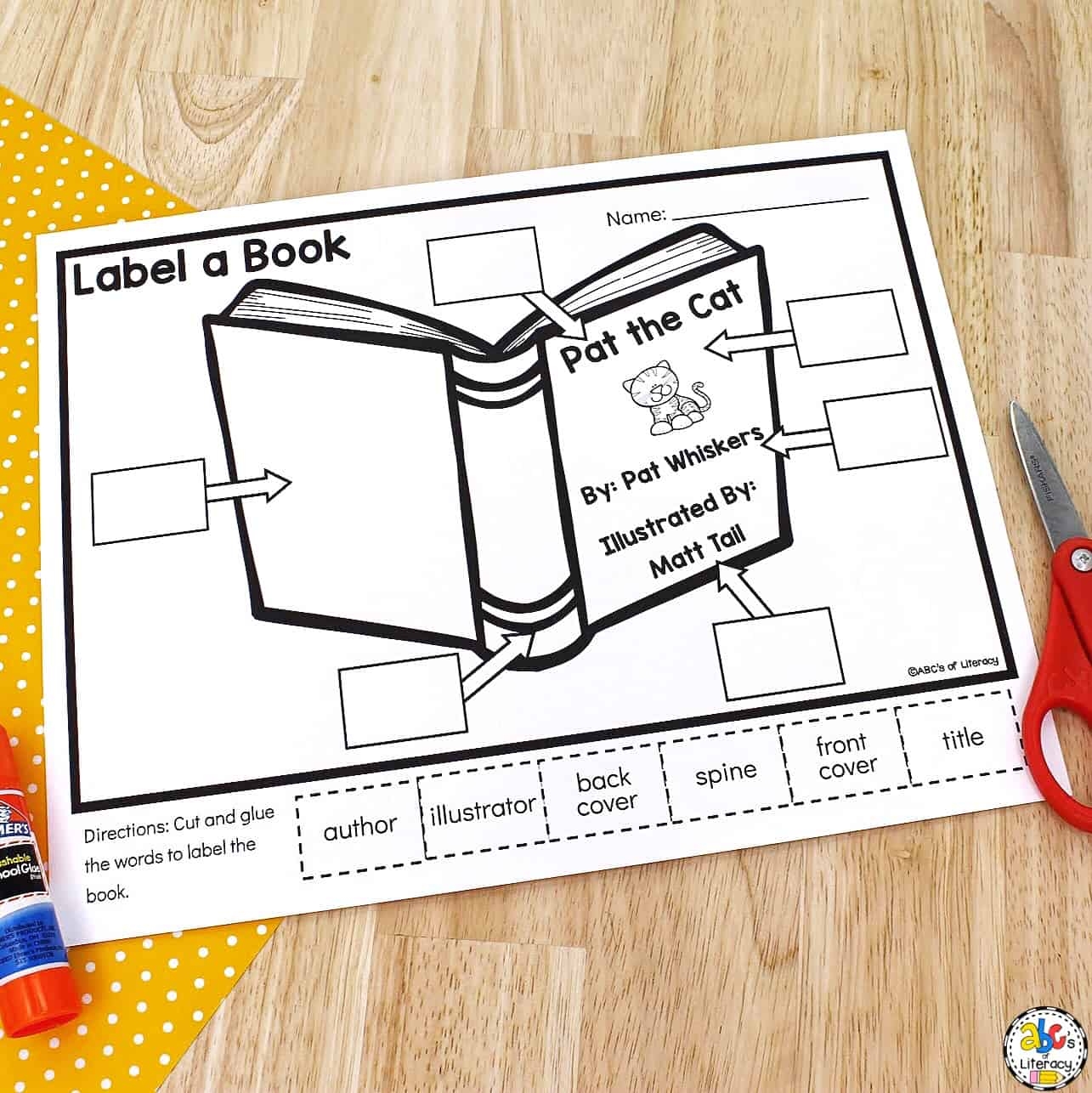 Kindergarten Parts Of A Book Worksheets - Kindergarten Worksheets