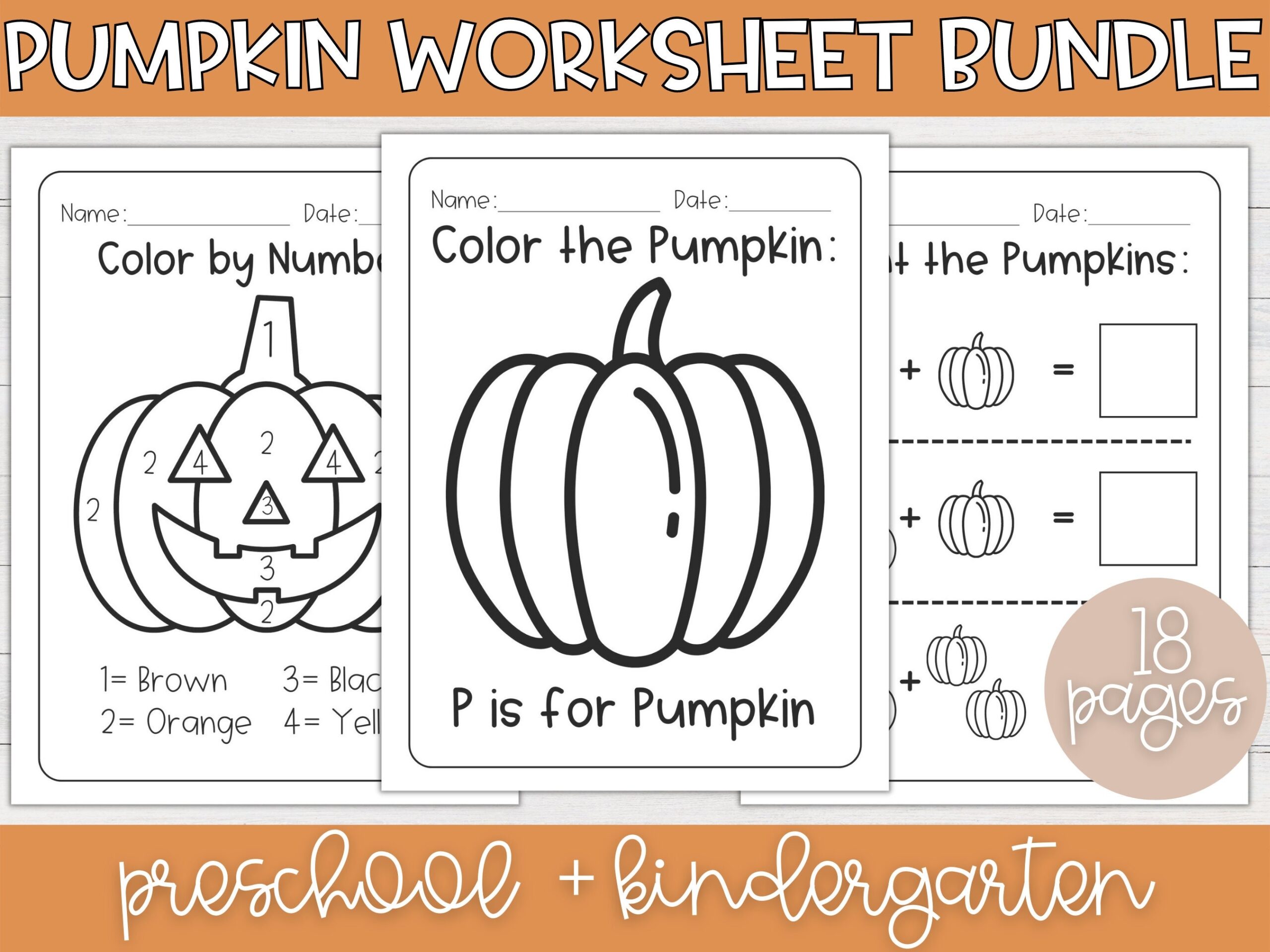 Pumpkin Worksheets For Kindergarten - Kindergarten Worksheets