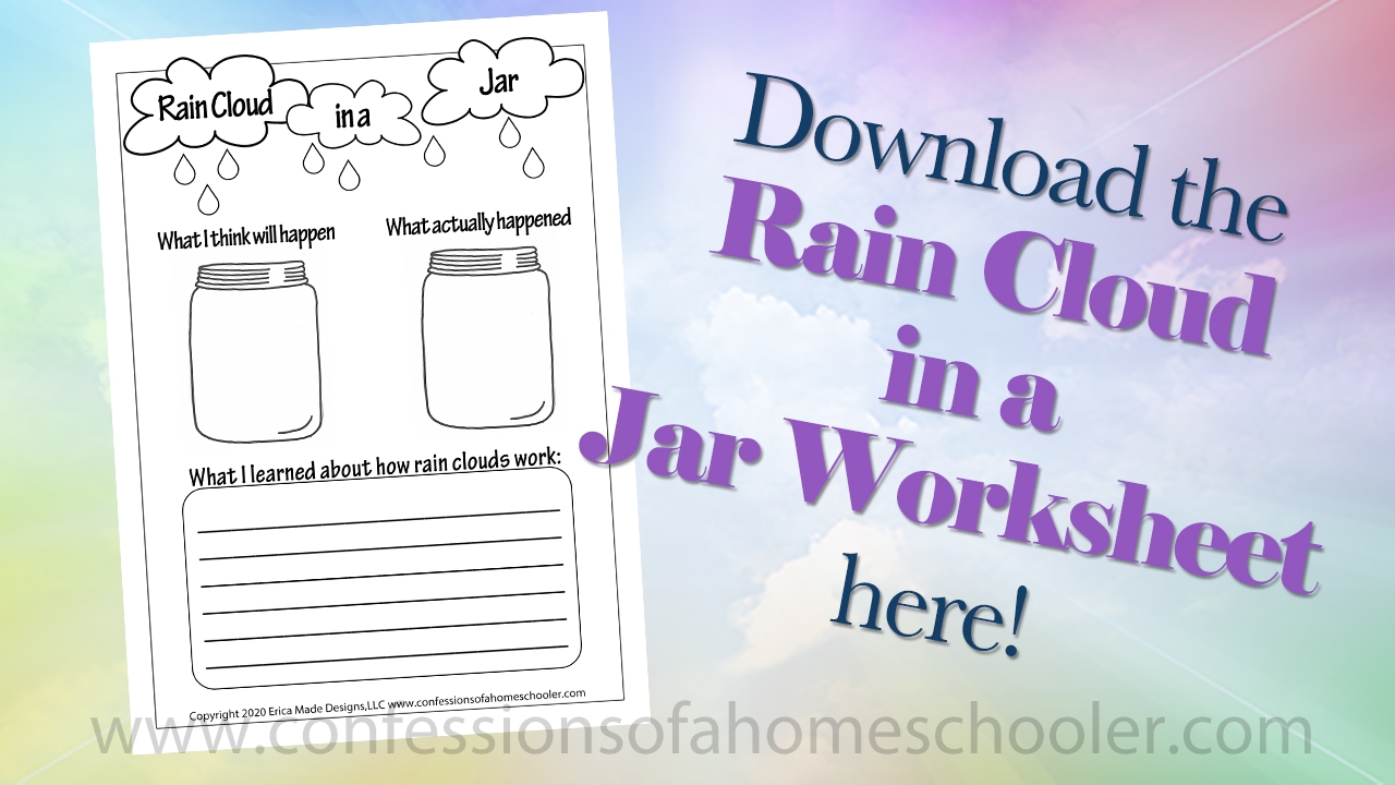 Kindergarten Rain Cloud Experiment Worksheets - Kindergarten Worksheets